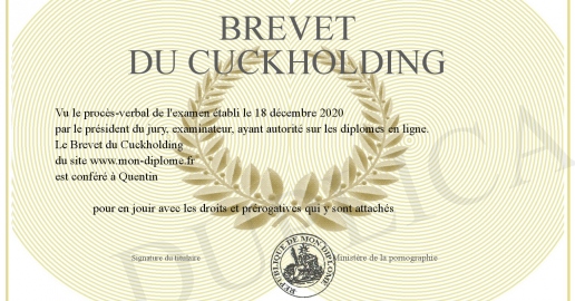 Brevet du Cuckholding