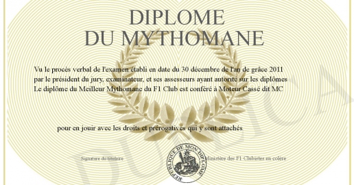 Diplome du Mythomane
