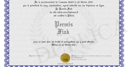 Permis Fiak