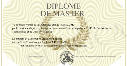 Diplome de master