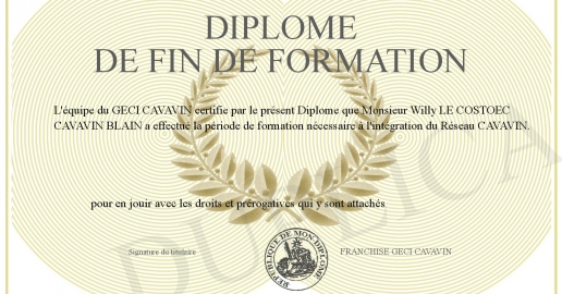 Diplome dE FIN DE FORMATION