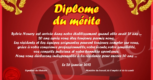 Diplome du merite