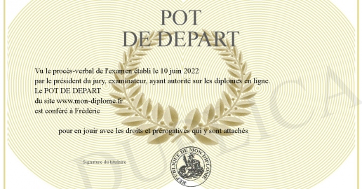 POT DE DEPART