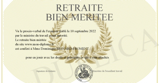 retraite bien meritee