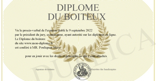Diplome du boiteux