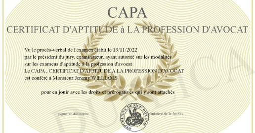 CAPA Certificat d aptitude a la profession d avocat