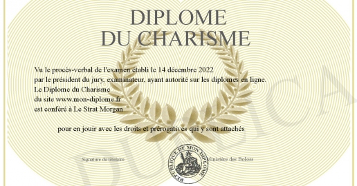 Diplome du Charisme