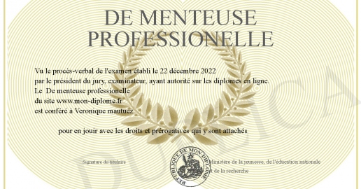 De menteuse professionelle