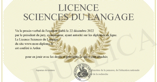 Licence Sciences du Langage