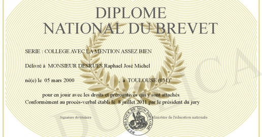 Diplome national du brevet