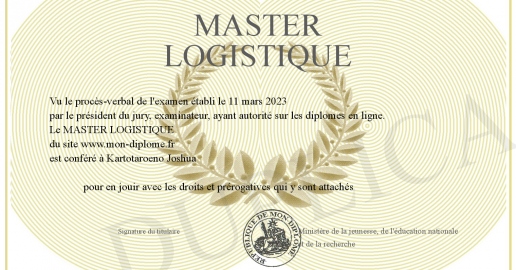 MASTER LOGISTIQUE
