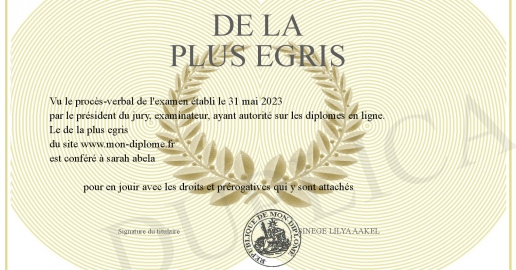 de la plus egris