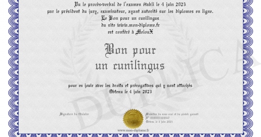 Bon pour un cunilingus