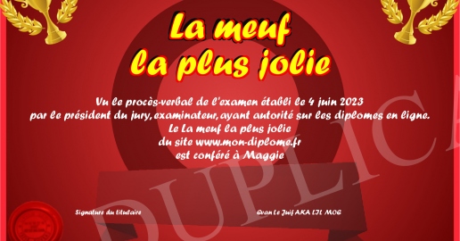 La meuf la plus jolie