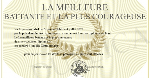 La meilleure battante et la plus courageuse