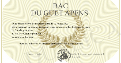 Bac du guet apens