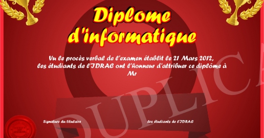 Diplome d informatique