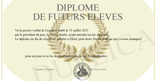 Diplome de futurs eleves