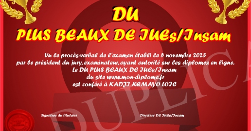 DU PLUS BEAUX DE IUEs/Insam