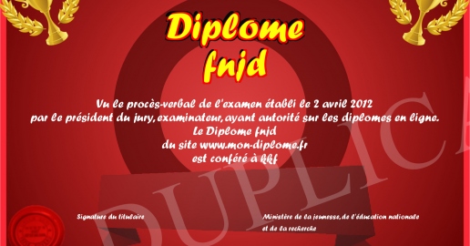Diplome fnjd