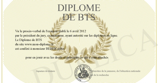 Diplome de BTS