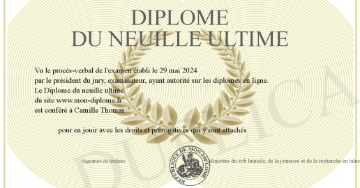 Diplome du neuille ultime