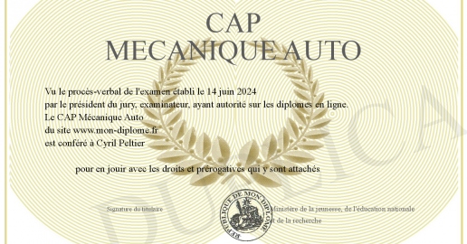 CAP Mecanique Auto