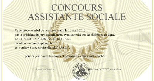 CONCOURS ASSISTANTE SOCIALE