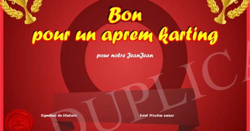 Bon pour un aprem karting