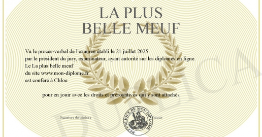 La plus belle meuf