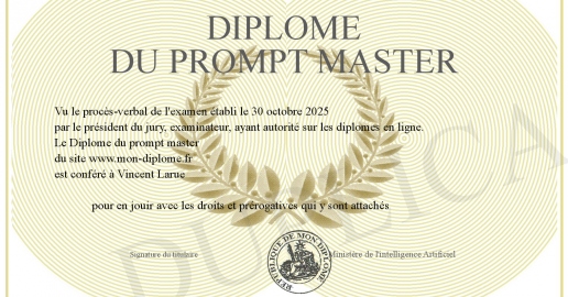 Diplome du prompt master