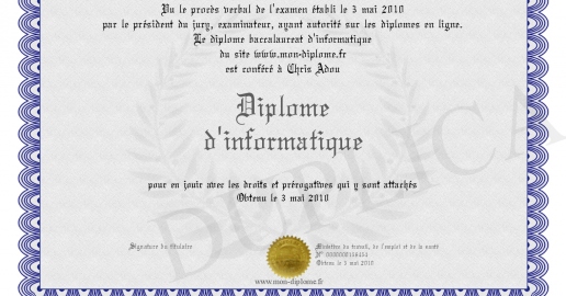 Diplome d informatique