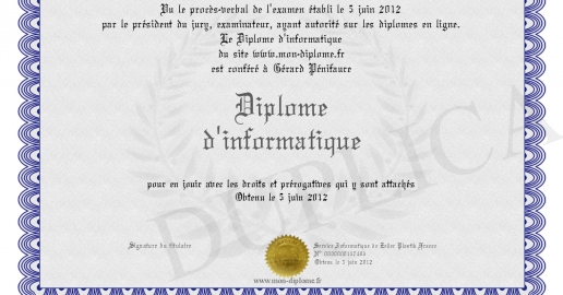 Diplome d informatique