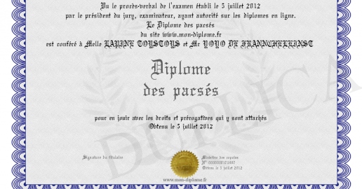 Diplome des pacses