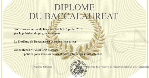 Diplome du baccalaureat