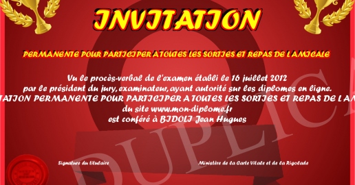 INVITATION PERMANENTE POUR PARTICIPER A TOUTES LES SORTIES ET REPAS DE ...