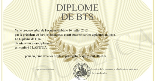 Diplome de BTS