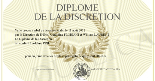 Diplome de la Discretion