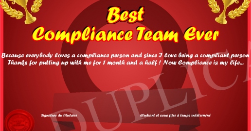 Best Compliance Team Ever