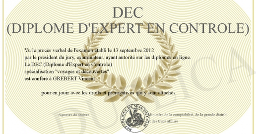 DEC (Diplome d Expert en Controle)