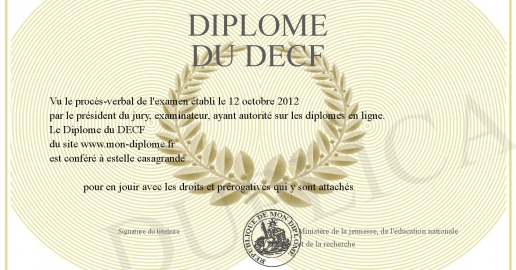 Diplome du DECF