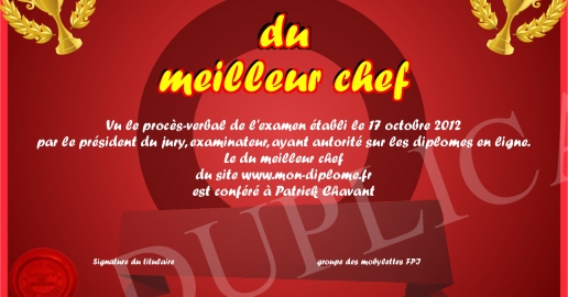 du meilleur chef