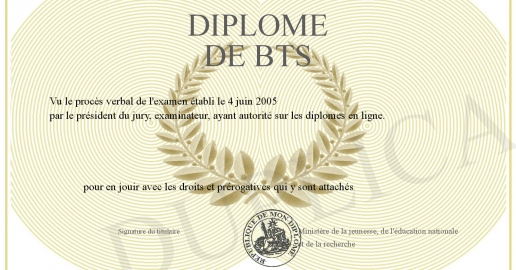 Diplome de BTS