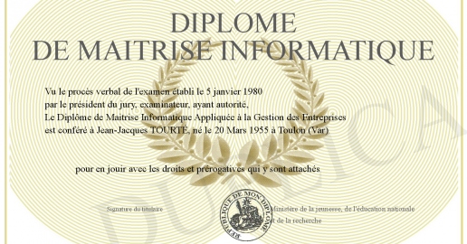 Diplome de Maitrise Informatique