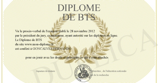 Diplome de BTS