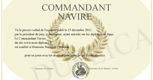 Commandant Navire