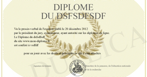Diplome du dsfsdfsdf