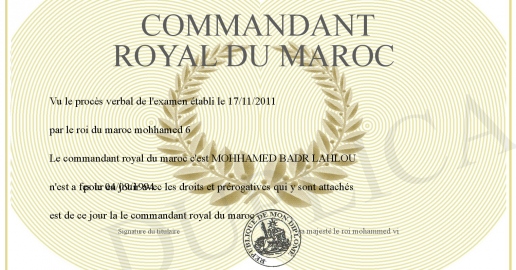 commandant royal du maroc