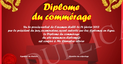 Diplome du commerage