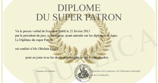 Diplome du Super Patron